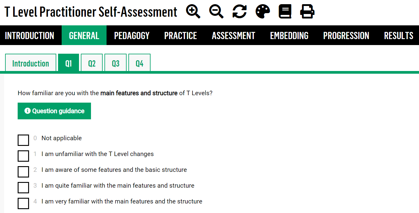 Launch of T Level Self-Assessment Tools - SDN